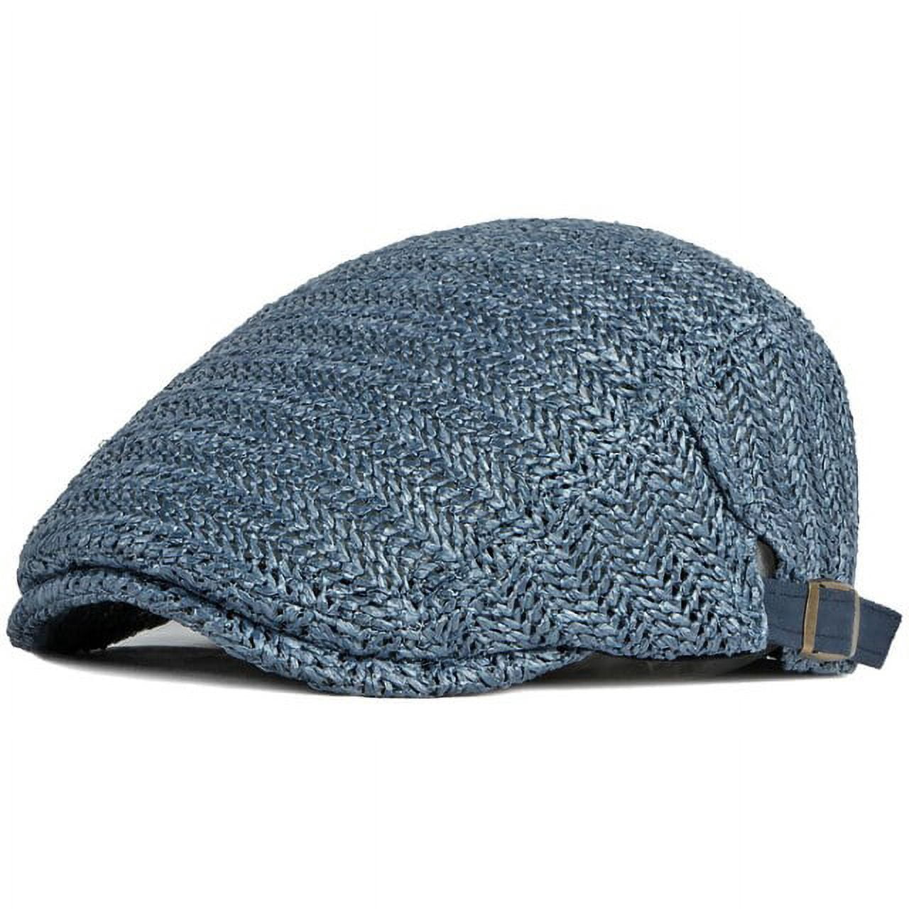 SikaFu Beret Cap Breathable Straw Beret Hat Male Female Adjustable Ivy ...