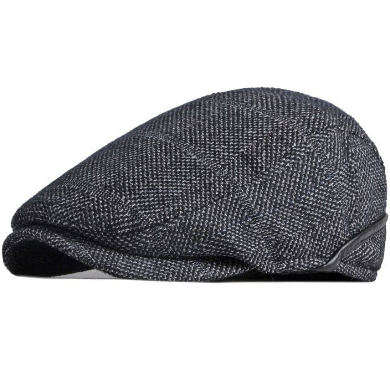 SikaFu Beret Cap Men Autumn Winter Hat Plaid Earflap Flat Cap Vintage ...