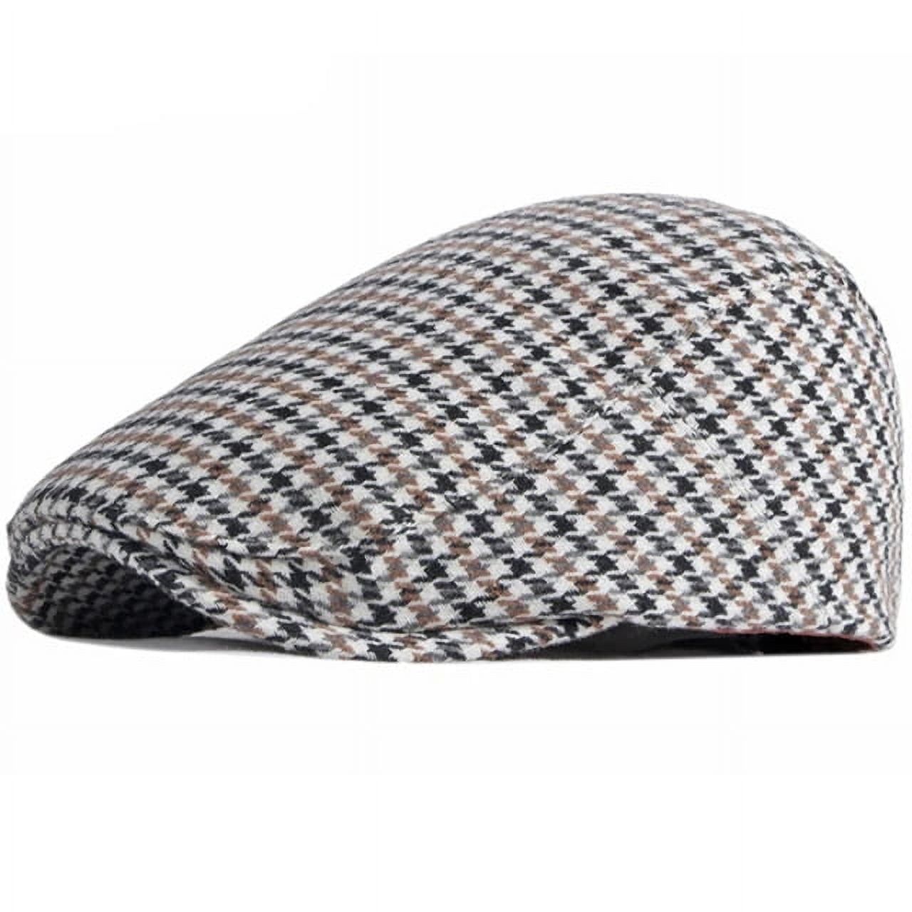 SikaFu Beret Cap Plaid Artist Painter Wool Beret Hat Male Female Adjust ...
