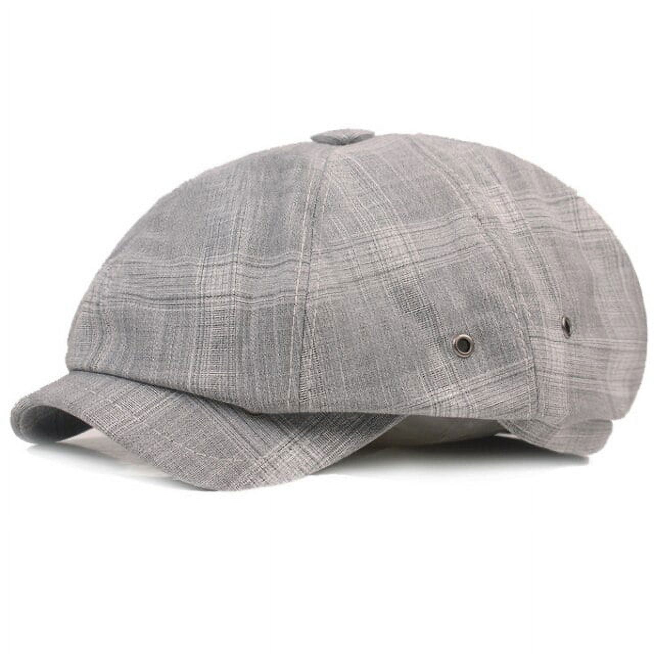 SikaFu Berets Men Women New Plaid Octagonal Newsboy Cap Male Female ...