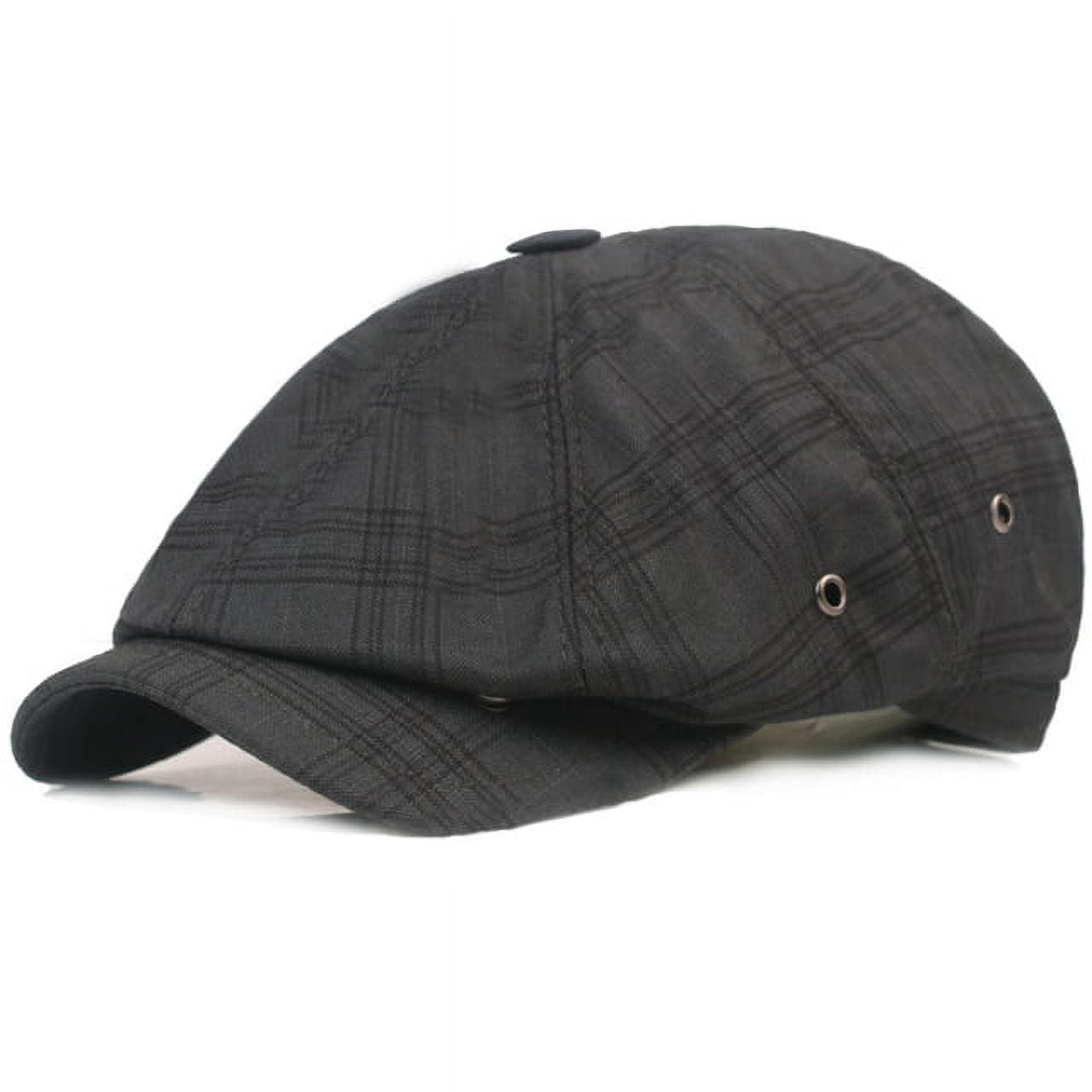 SikaFu Berets Men Women New Plaid Octagonal Newsboy Cap Male Female ...