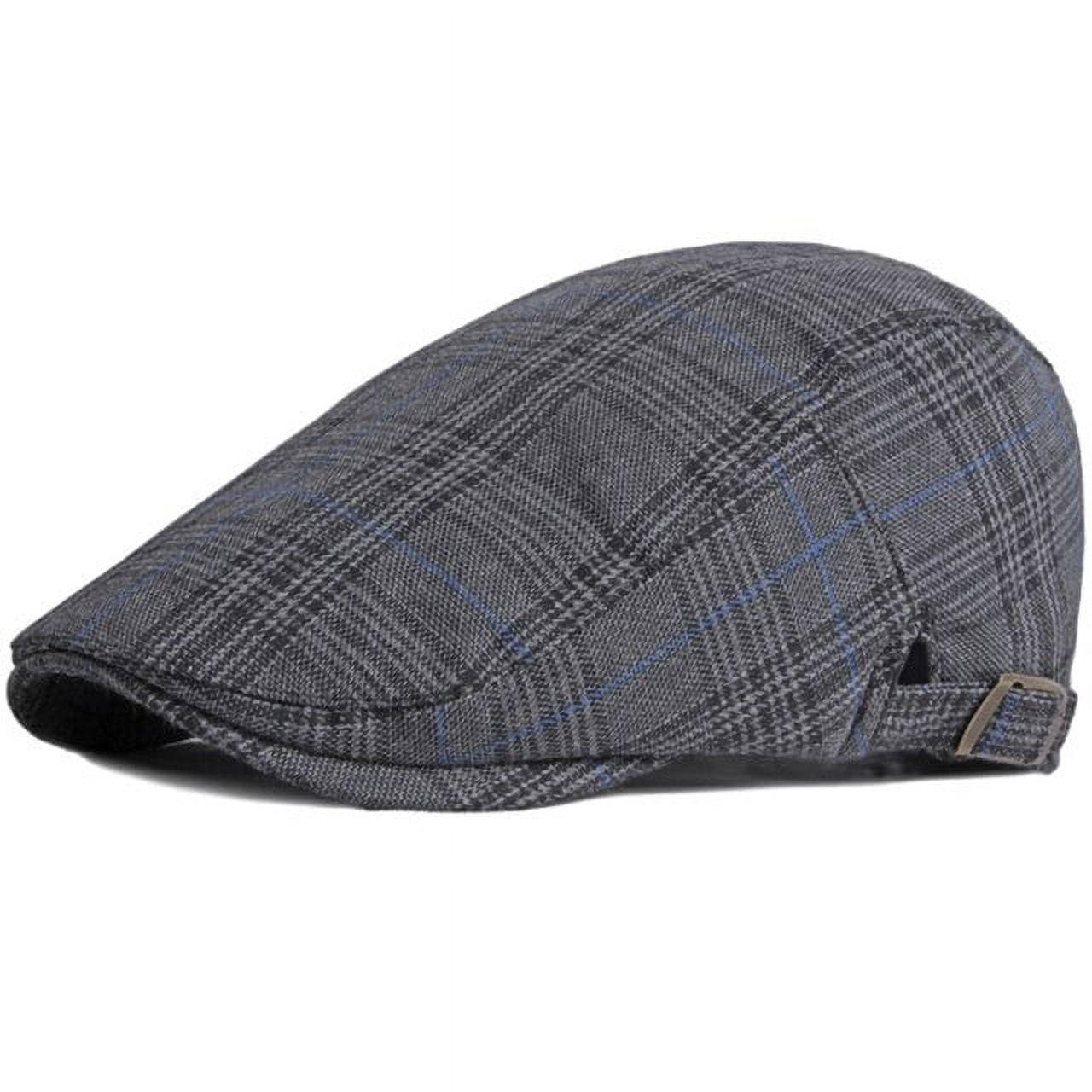 SikaFu Berets Men Women Plaid Adjustable Beret Cap Retro Artist Painter ...