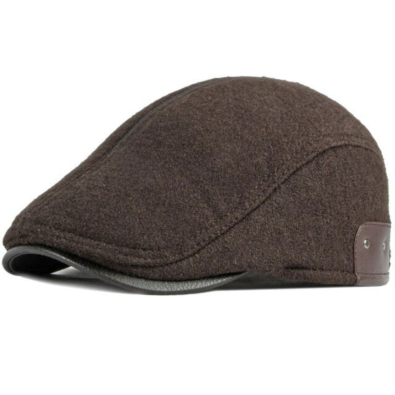 SikaFu Berets Mens Caps Vintage Wool Beret Hats Retro Ivy Newsboy Flat ...