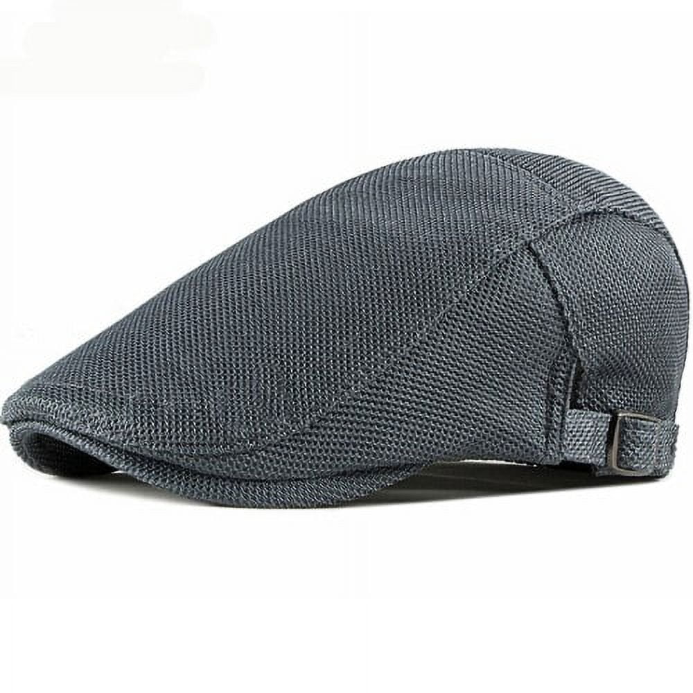 SikaFu Berets Mesh Cap Breathable Summer Sun Hat Men Women Solid Cabbie ...