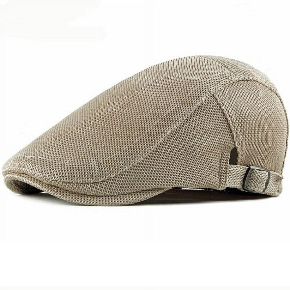 SikaFu Berets Mesh Cap Breathable Summer Sun Hat Men Women Solid Cabbie ...