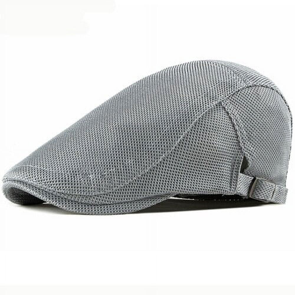 SikaFu Berets Mesh Cap Breathable Summer Sun Hat Men Women Solid Cabbie ...