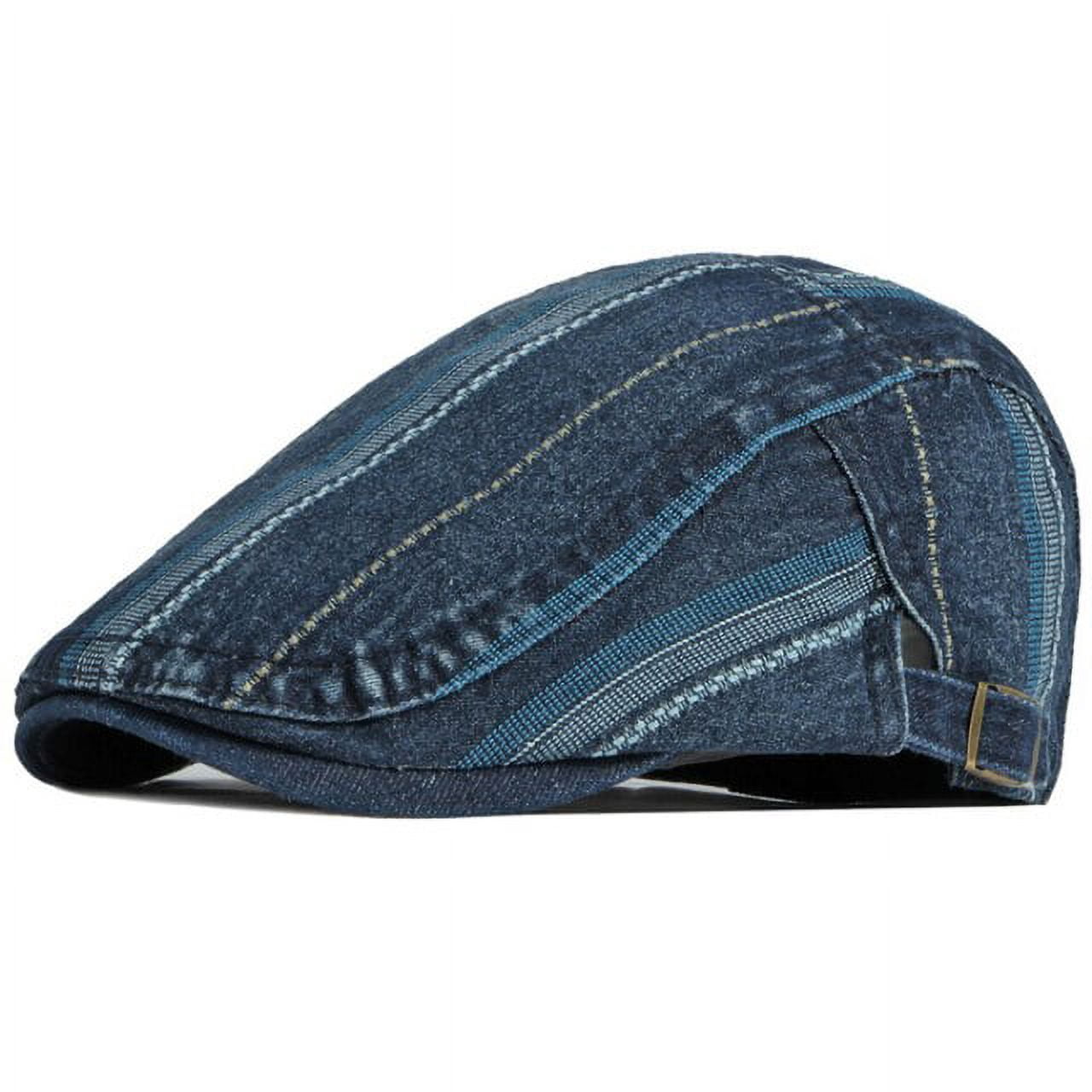 SikaFu Berets New Fashion Denim Beret Cap Men Women Adjustable Ivy ...