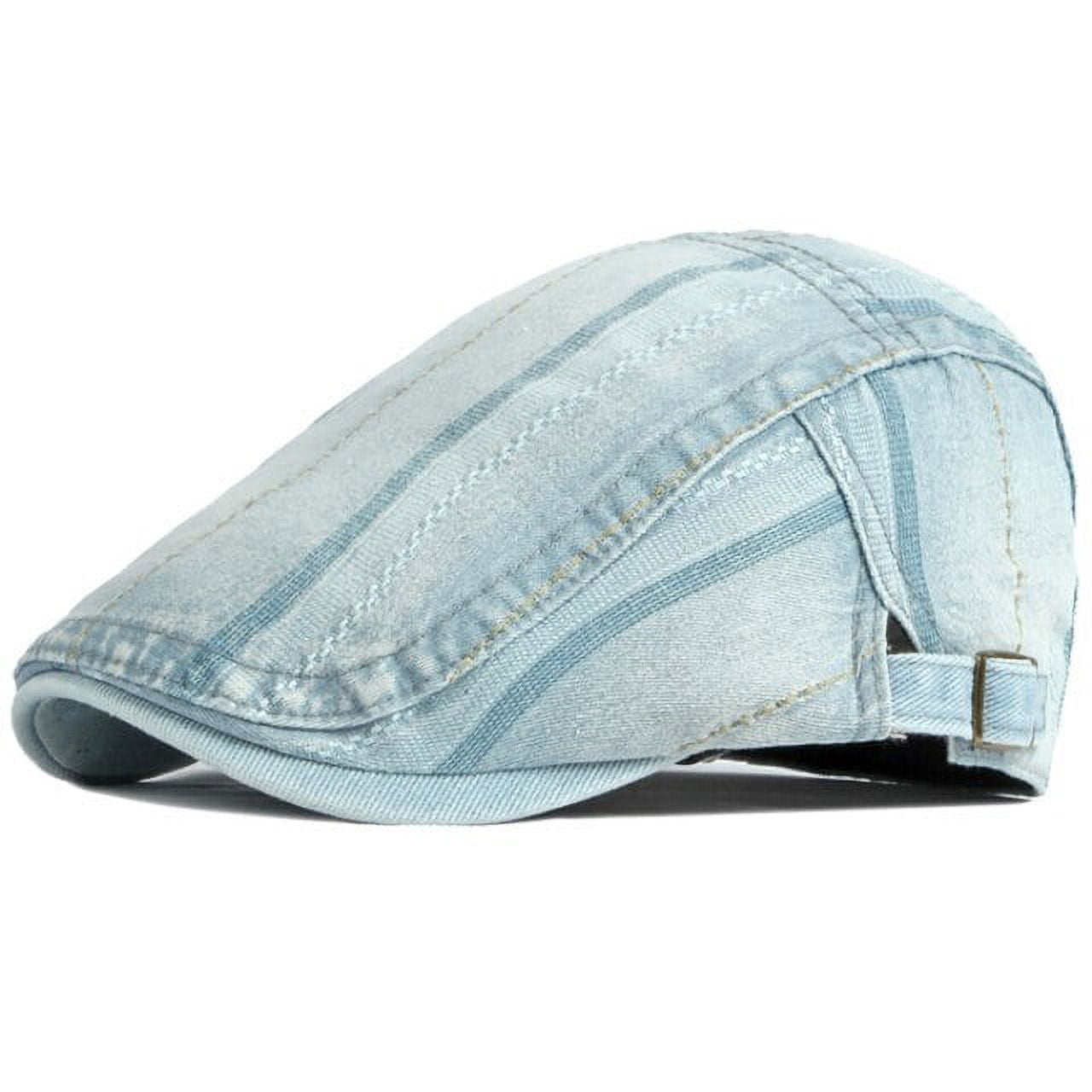 SikaFu Berets New Fashion Denim Beret Cap Men Women Adjustable Ivy ...