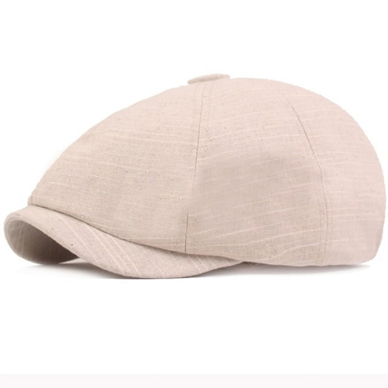 SikaFu Berets Spring Summer Cotton Linen Cap Hat Men Women Newsboy Ivy ...