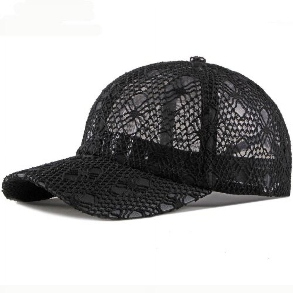 SikaFu Breathable Summer Caps for Women Dad Hats Solid Lace Baseball ...