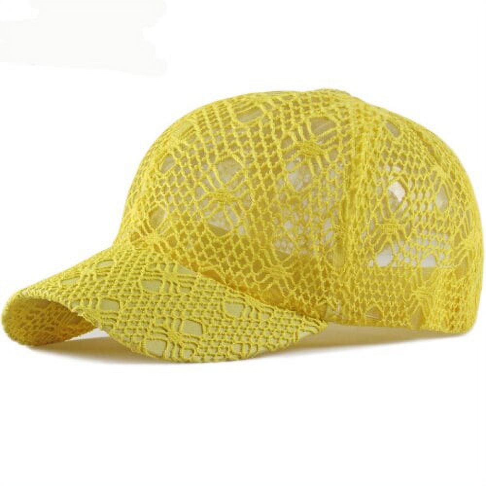 SikaFu Breathable Summer Caps for Women Dad Hats Solid Lace Baseball ...