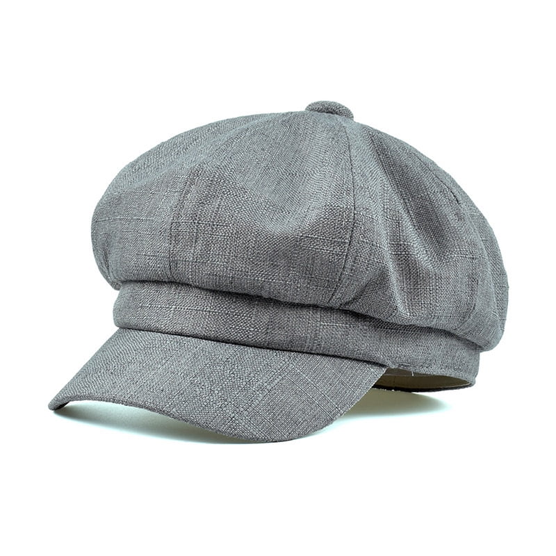 SikaFu British Retro Thin Cotton Octagonal Hats Version Of Personal ...