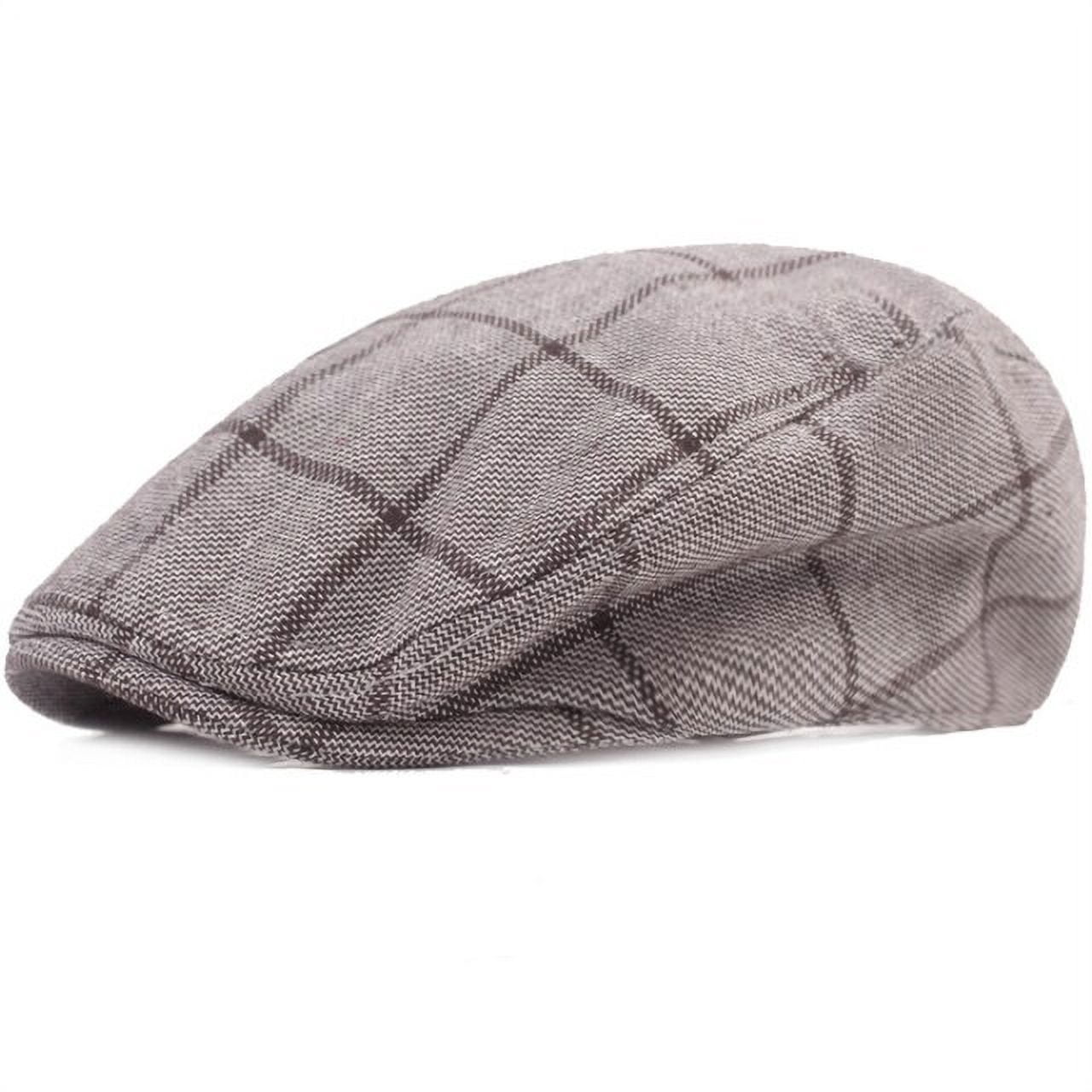 SikaFu Cap Hat Berets Men Women Plaid Ivy Newsboy Flat Cap Vintage ...