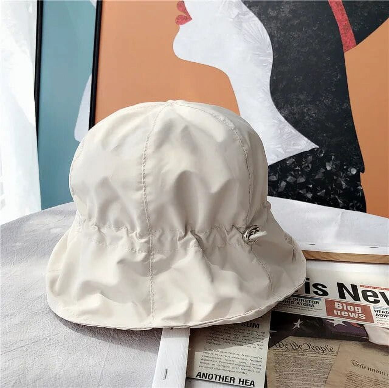 SikaFu Chic Summer Sunscreen Fisherman Hat Female Wild Sunscreen Black ...