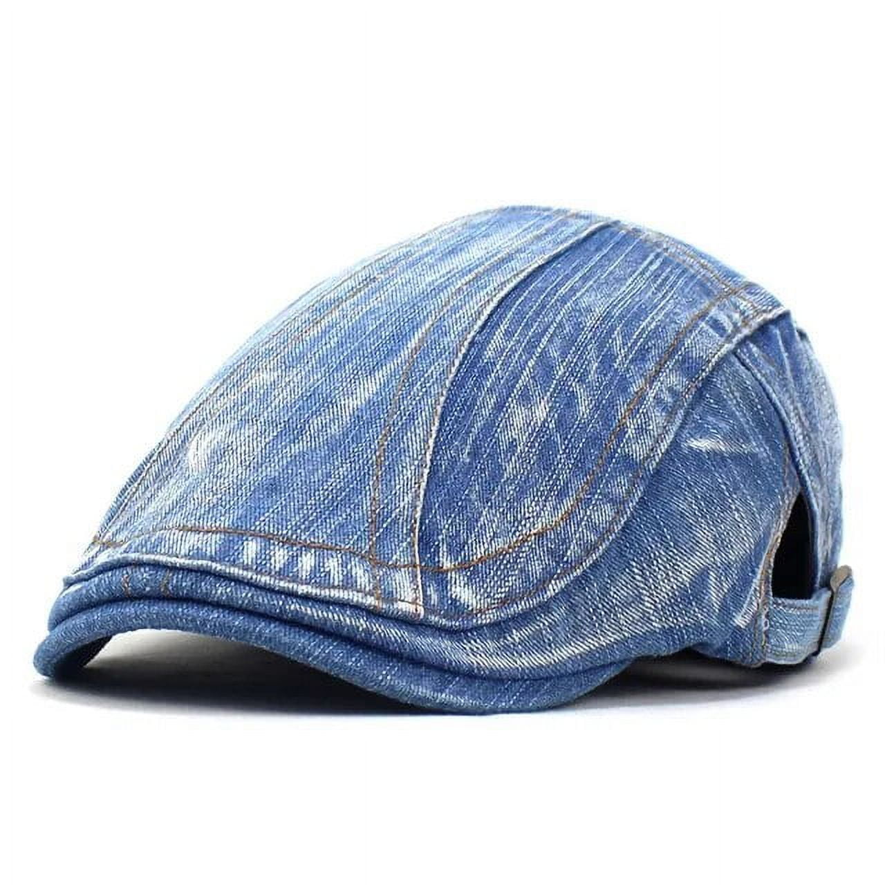 SikaFu Cotton Solid Color Newsboy Caps Men Flat Peaked Cap Women ...