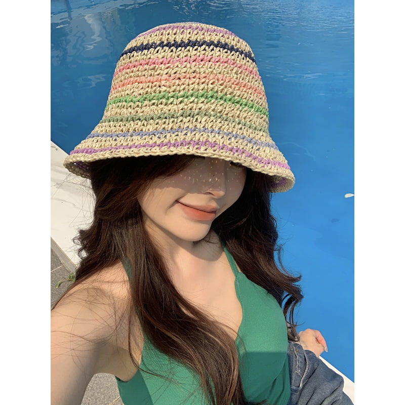 SikaFu Grass -Edited Fisherman Hats Straw Hats Female Summer Air ...