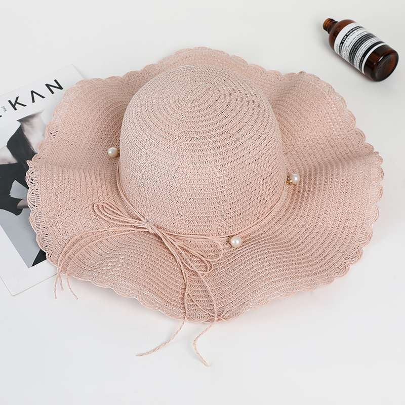 SikaFu Hat Girl Summer Beach Hat Straw Hat Version Versatile Sunscreen ...