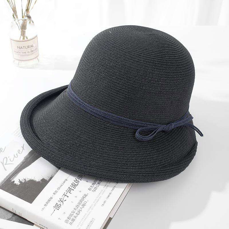 SikaFu Hepburn Wind Straw Hat Female Small Eaves Summer Version Of The ...