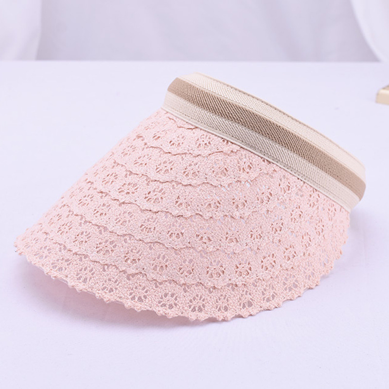 SikaFu Lace Empty Hat Ms. Summer Fashion Hollow Sun Hat Outdoor Sports ...