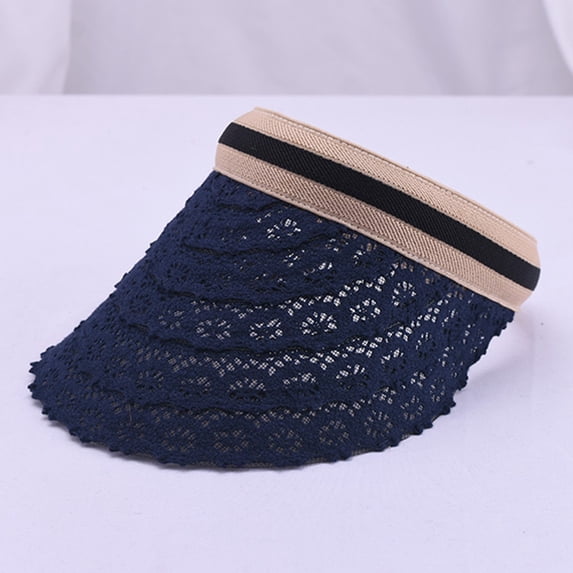 SikaFu Lace Empty Hat Ms. Summer Fashion Hollow Sun Hat Outdoor Sports ...