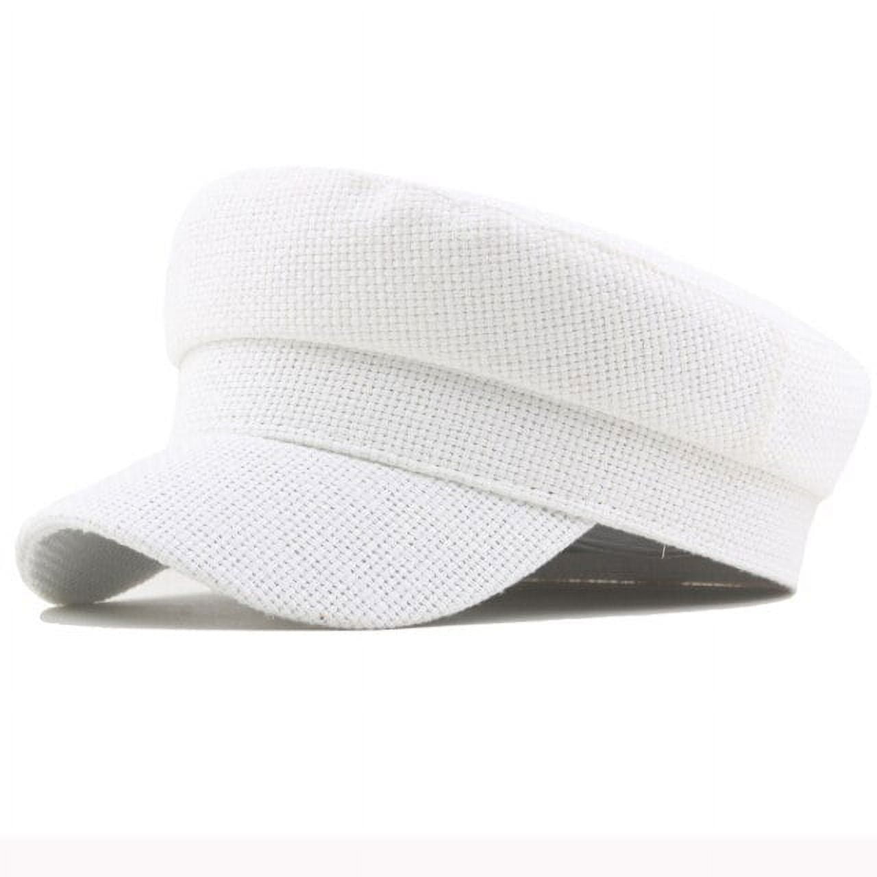 SikaFu Men Women Beret Linen Cadet Army Military Cap Artist Painter Hat Spring Summer Sun Cap ...