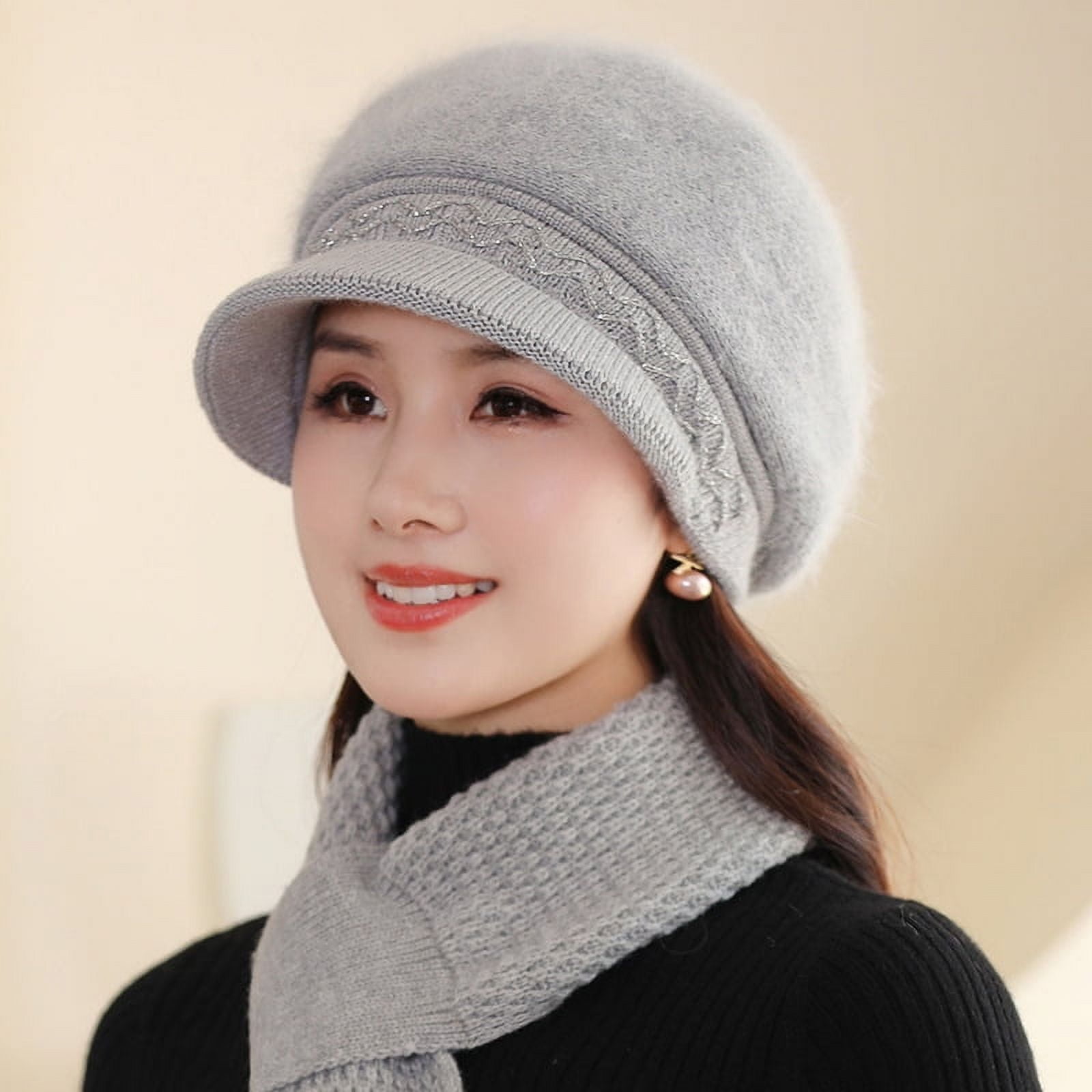 SikaFu Middle -Aged And Elderly Hat Female Autumn And Winter Rabbit ...