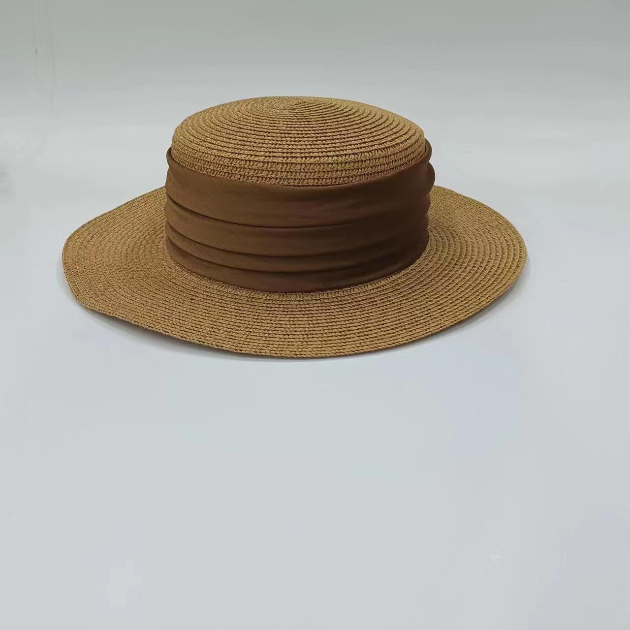 SikaFu Minimalist Flat Top Hat, Summer Female British Retro Small Top ...