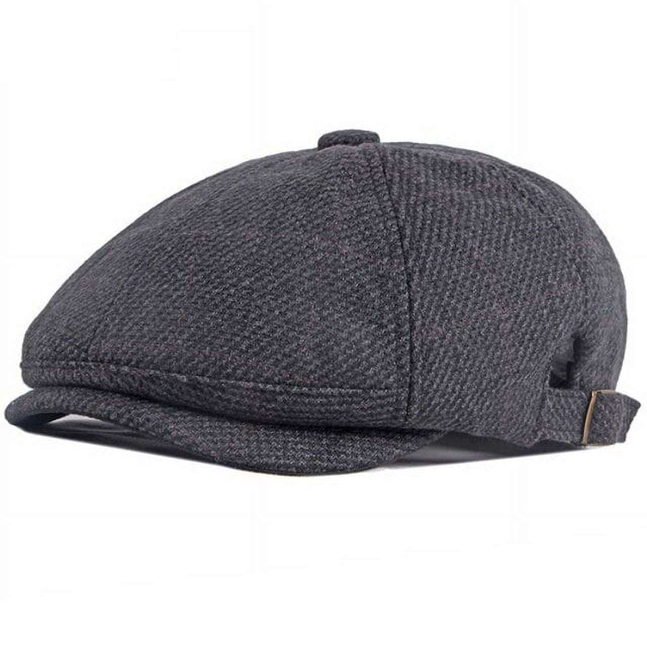 SikaFu NEW Beret Cap Men Women Vintage Octagonal Newsboy Cap Plaid ...