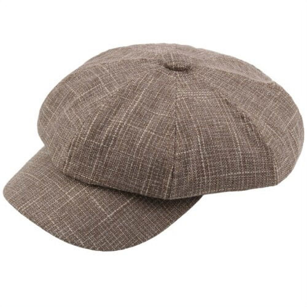 SikaFu New Fashion Men Women Flat Cap Vintage Plaid Octagonal Newsboy ...