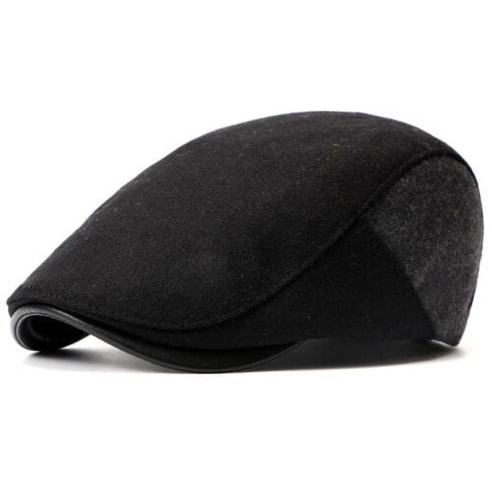 SikaFu New Fashion Winter Mens Beret Cap Wool Felt Ivy Caps Patchwork ...