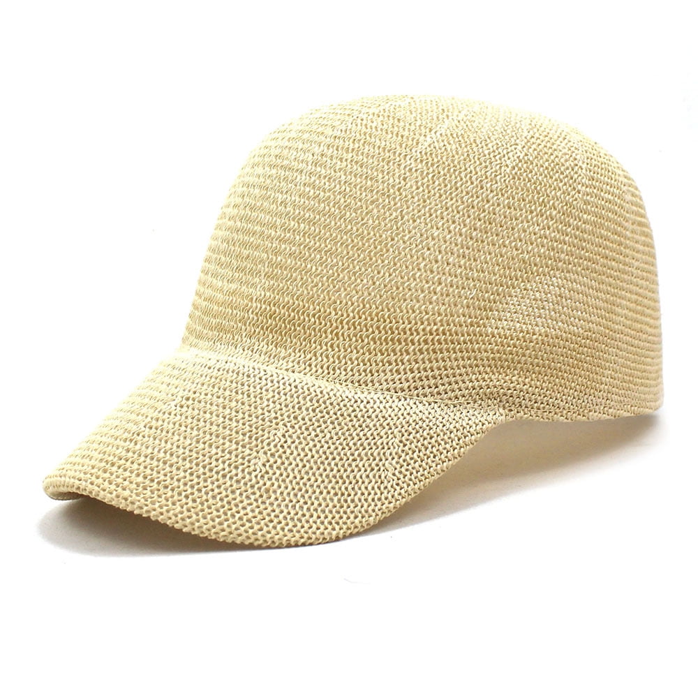 SikaFu New Paper Grass Compile Baseball Hat Breath, Sunny Hats, Cornary Sunscreen Hats, Women In ...