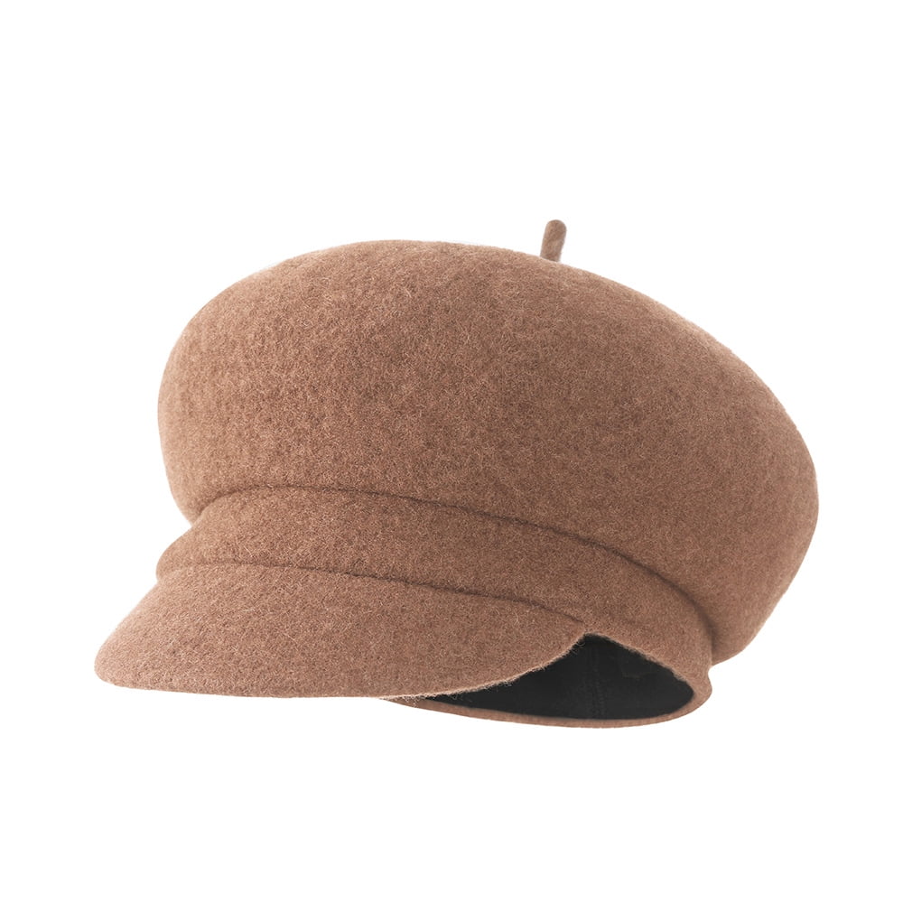 SikaFu New Wool Octagonal Hats Fashion Version Of Student Hat Solid ...
