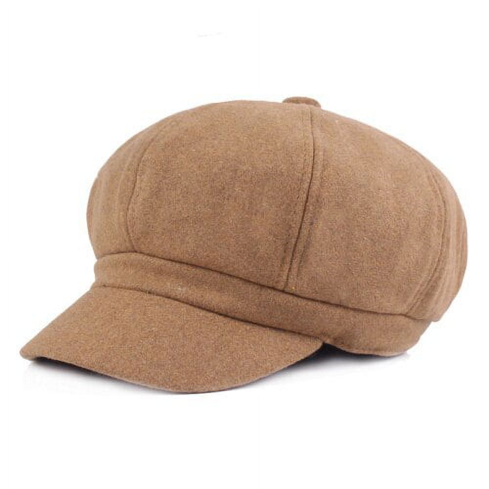 SikaFu Retro Autumn Winter Spring Wool Beret Cap Men Women Plain Solid ...