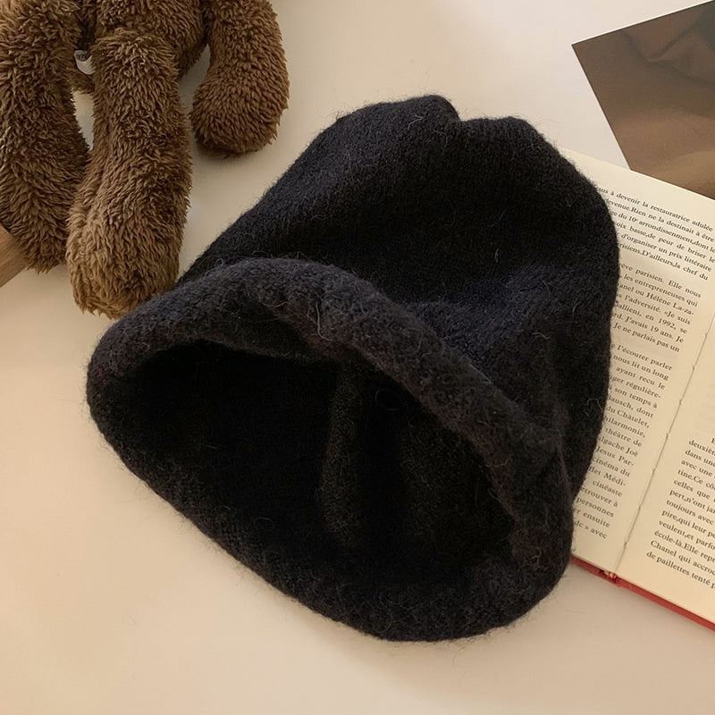 SikaFu Rolling Pile Hats Female Autumn And Winter Japanese Simplicity ...