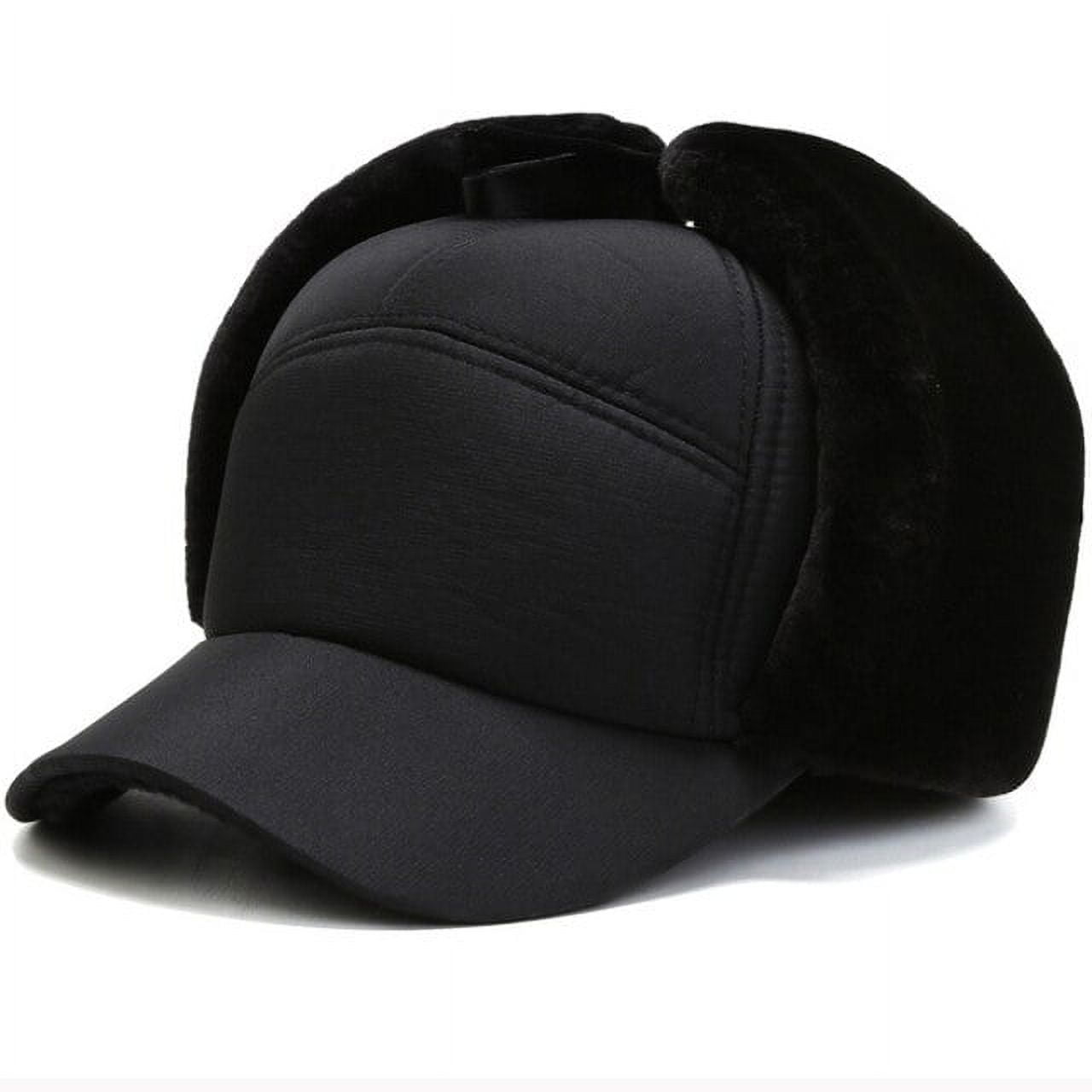 SikaFu Russian Cap Thick Warm Winter Hat Men Windproof Trapper Earflap ...