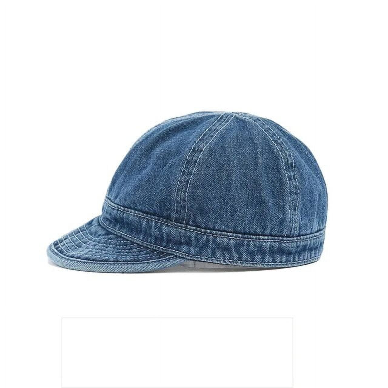 SikaFu Short Brim Denim Baseball Caps for Men Summer Outdoor Leisure ...