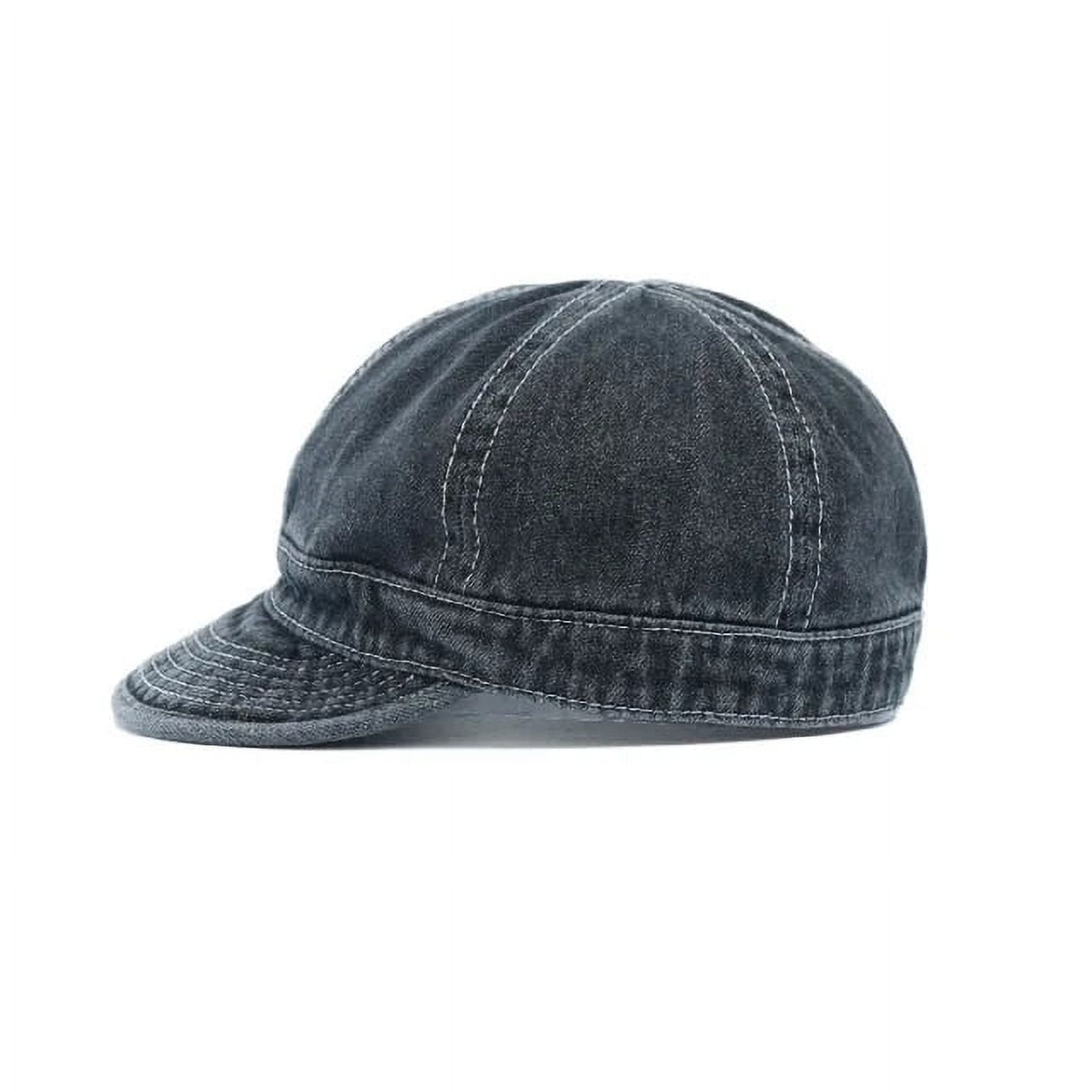 SikaFu Short Brim Denim Baseball Caps for Men Summer Outdoor Leisure ...