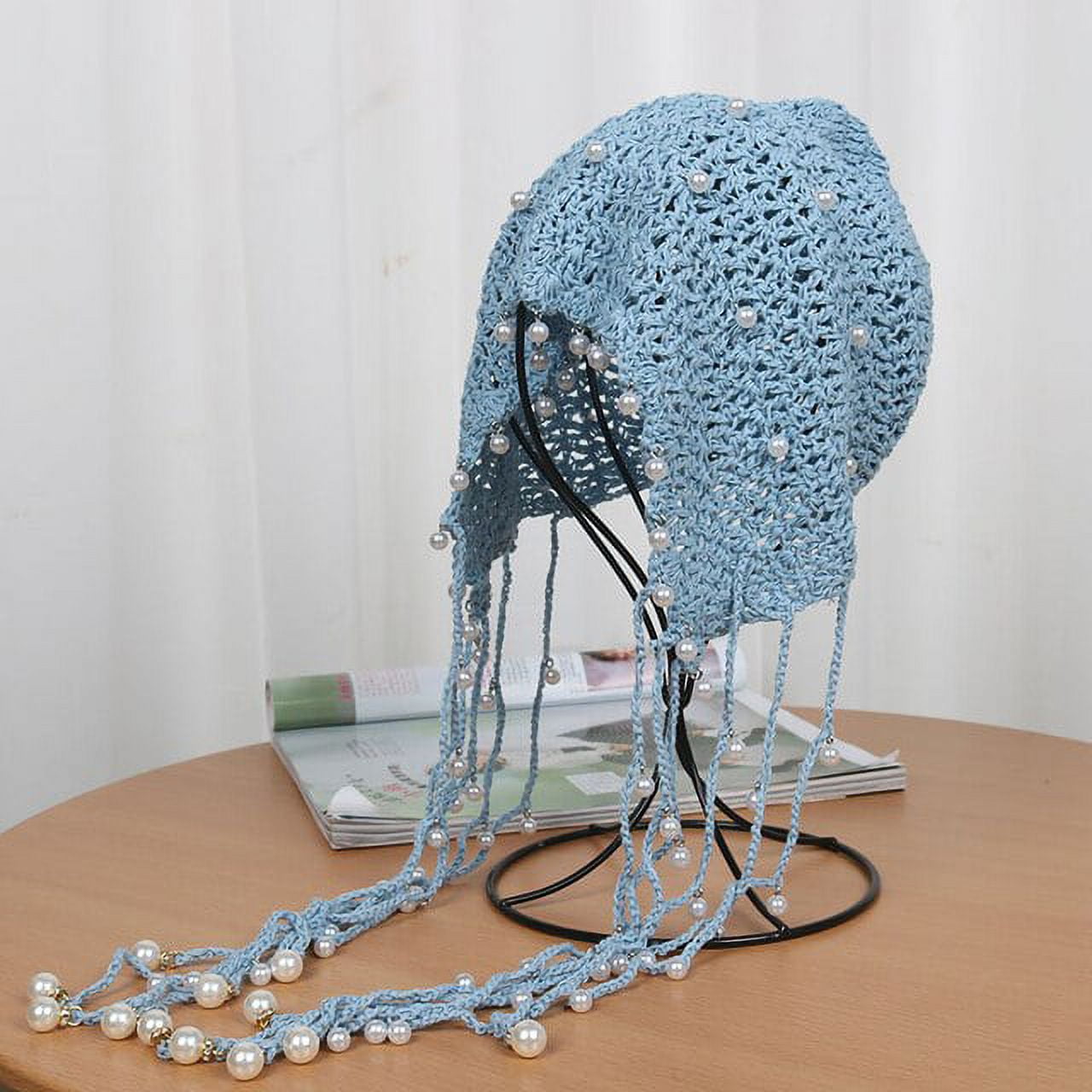 SikaFu Skullies Beanies New Fashion Women Beanie Hat Stylish Pearl ...