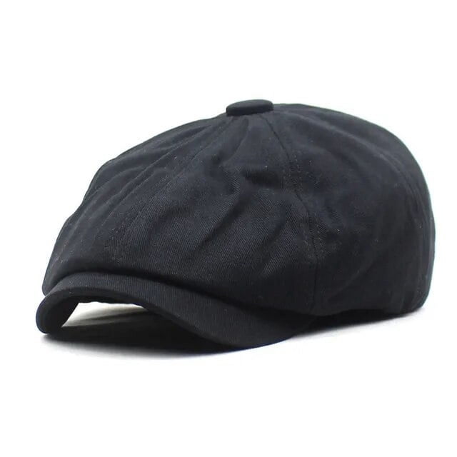 SikaFu Solid Cotton Newsboy Caps Men Flat Peaked Cap Women Painter ...