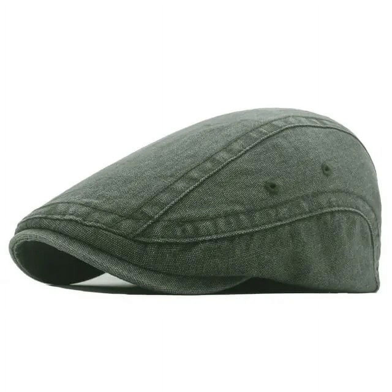 SikaFu Spring Cotton Solid Newsboy Caps Flat Peaked Cap Men and Women ...