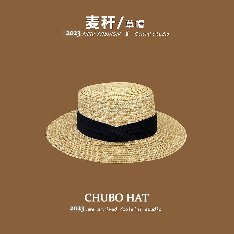 SikaFu Straw Hat Female Sunshine Sunscreen Big Eaves Ins, Small Fresh ...