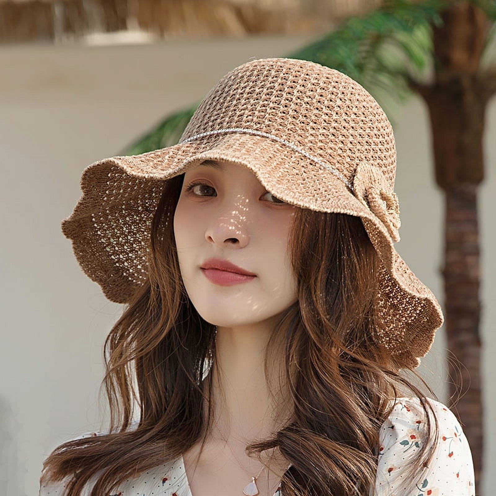 SikaFu Summer Korean Version Of Sunscreen Sun Hat Wave Wave Edge ...
