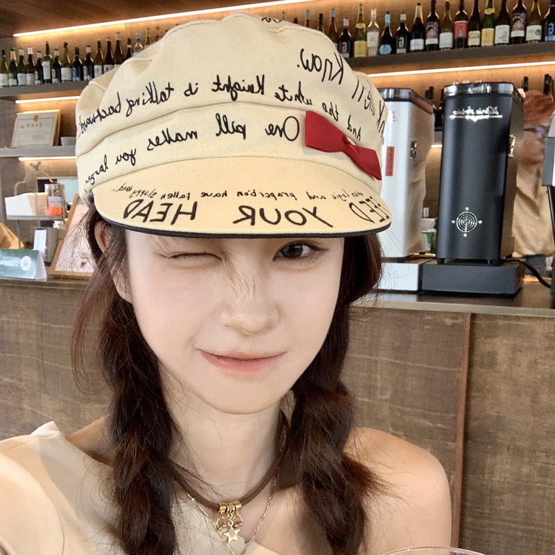 SikaFu Summer Version Of Retro Flowers Embroidered Forward Hat Girl Out ...