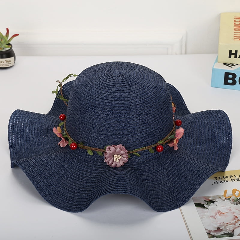 SikaFu Version Of Pure -Colored Straw Hat Shading Hat Fashion Ladies ...