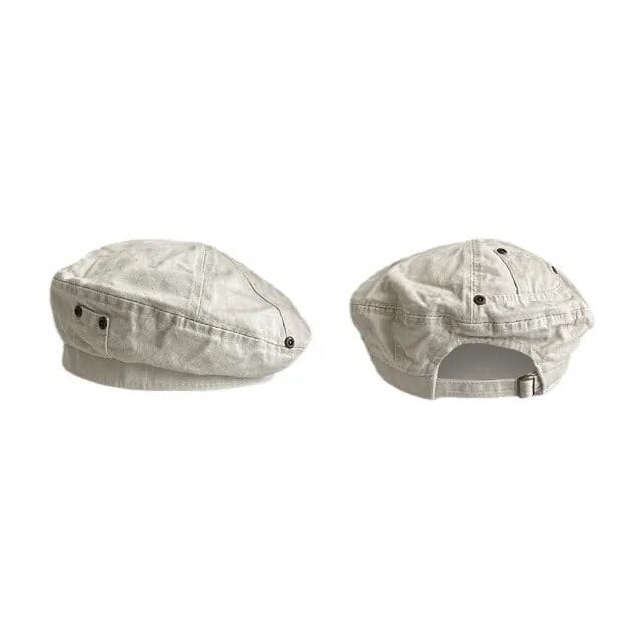SikaFu Vintage Women Denim Beret Octagonal Hats Classic Washed Cotton ...