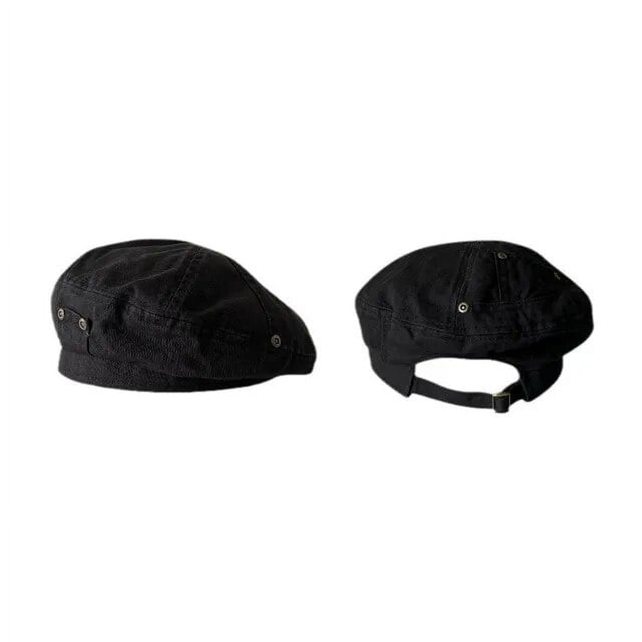 SikaFu Vintage Women Denim Beret Octagonal Hats Classic Washed Cotton ...