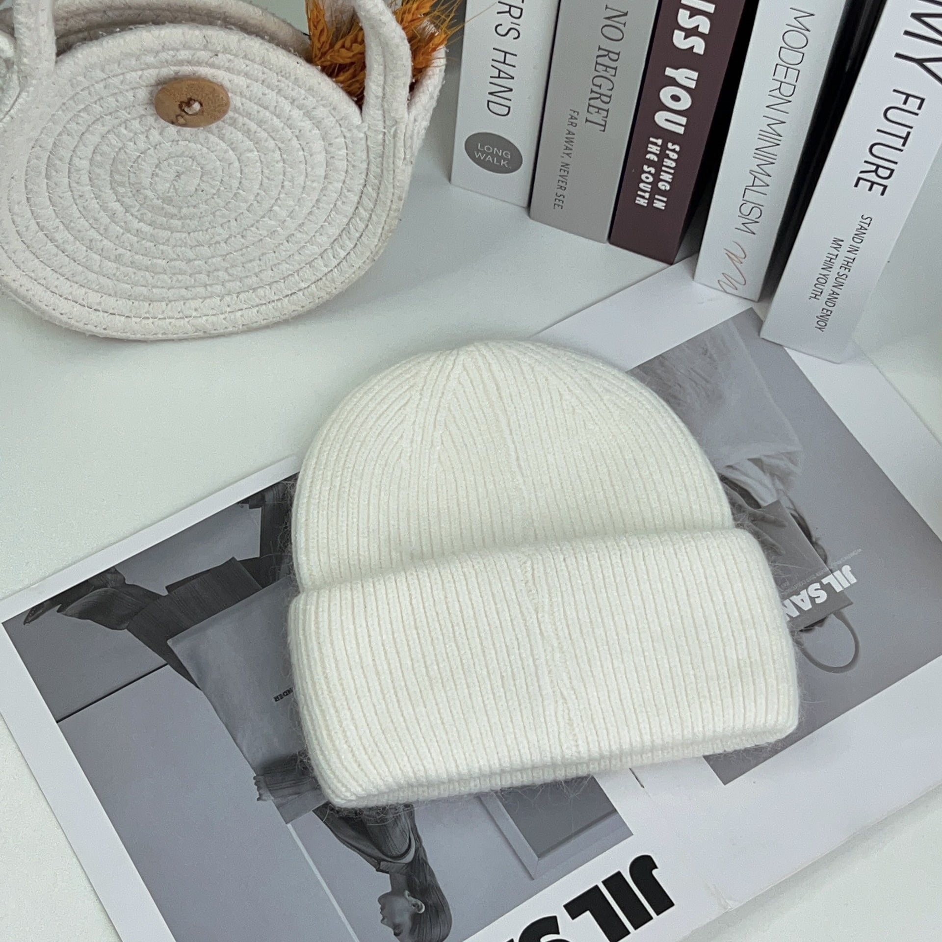 SikaFu Winter Hat Version Of Rabbit Wool Hood Hat Female Angola Rabbit ...