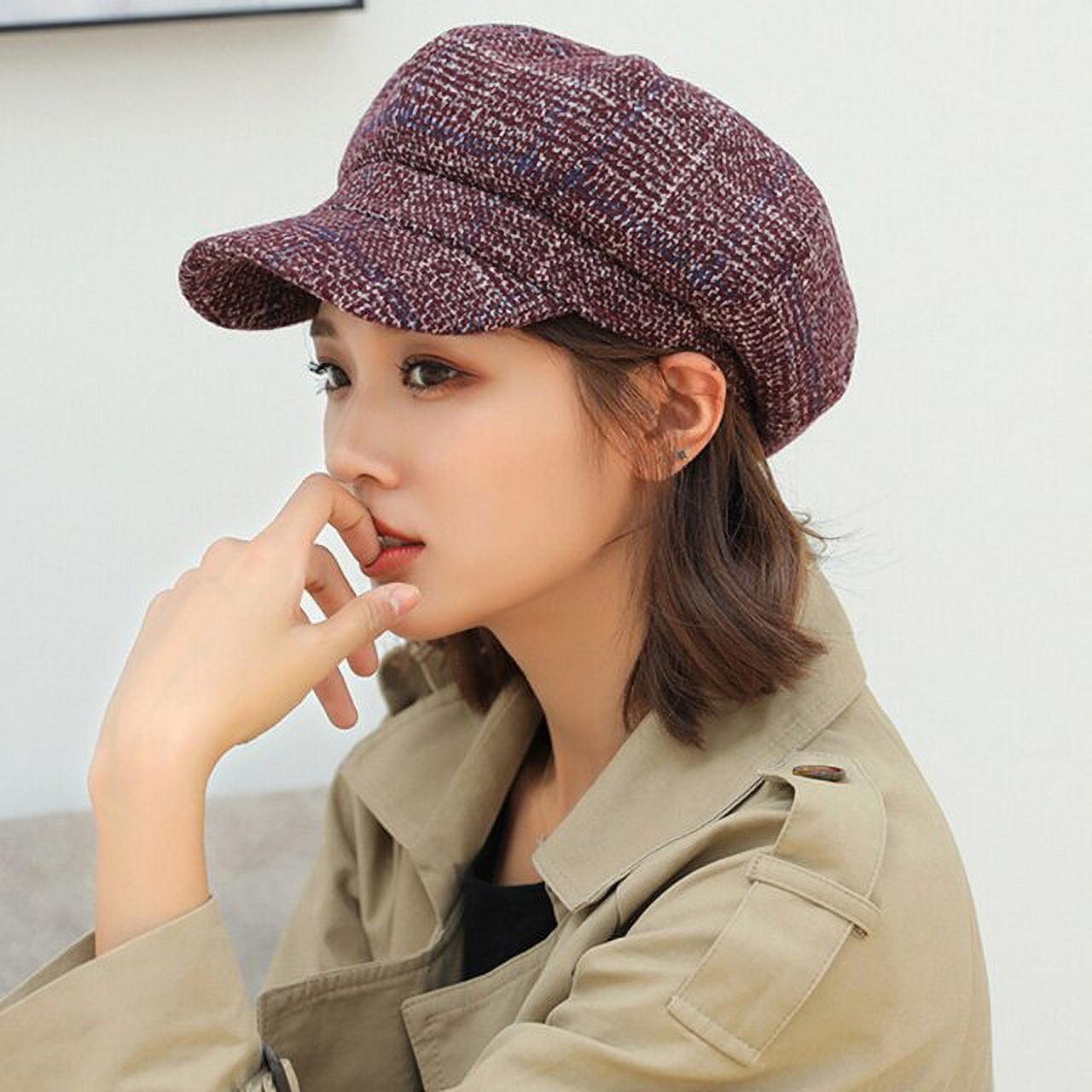 SikaFu Women Men Wool Felt Berets High Quality Autumn Winter Hat Thick ...
