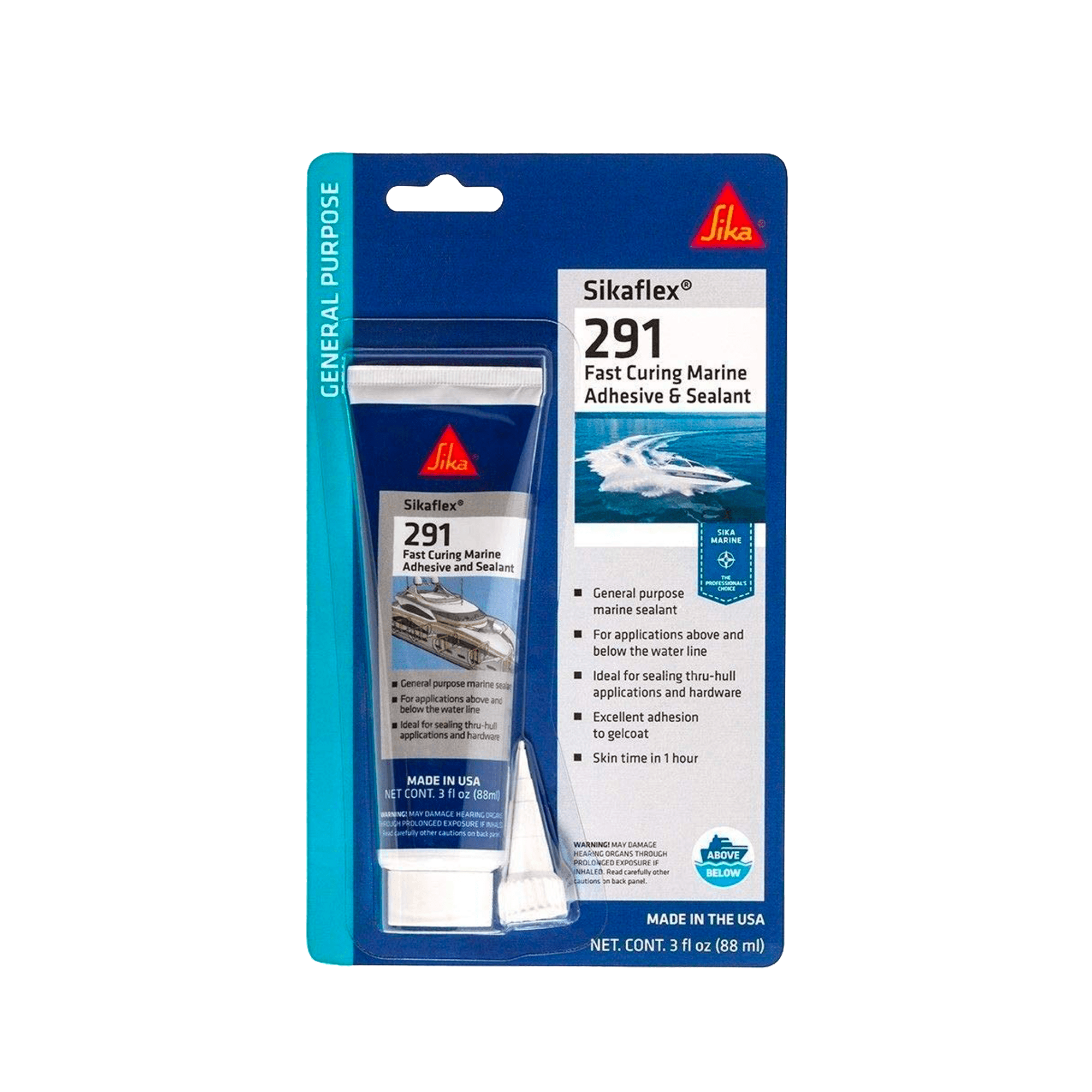 Sika 610568 3 oz Sikaflex 291 Fast Cure Sealants Tube, White - Walmart ...