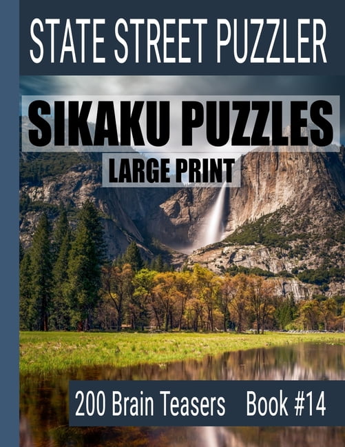 Sikaku Puzzles: Large Print 200 Brain Teaser Book #14: Fun Filled Puzzles and Solutions for ...